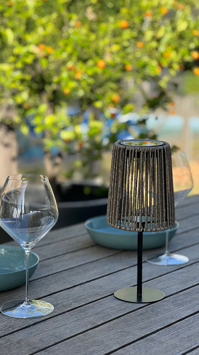 Pixie Rattan Solar Lamp – The Gardenista